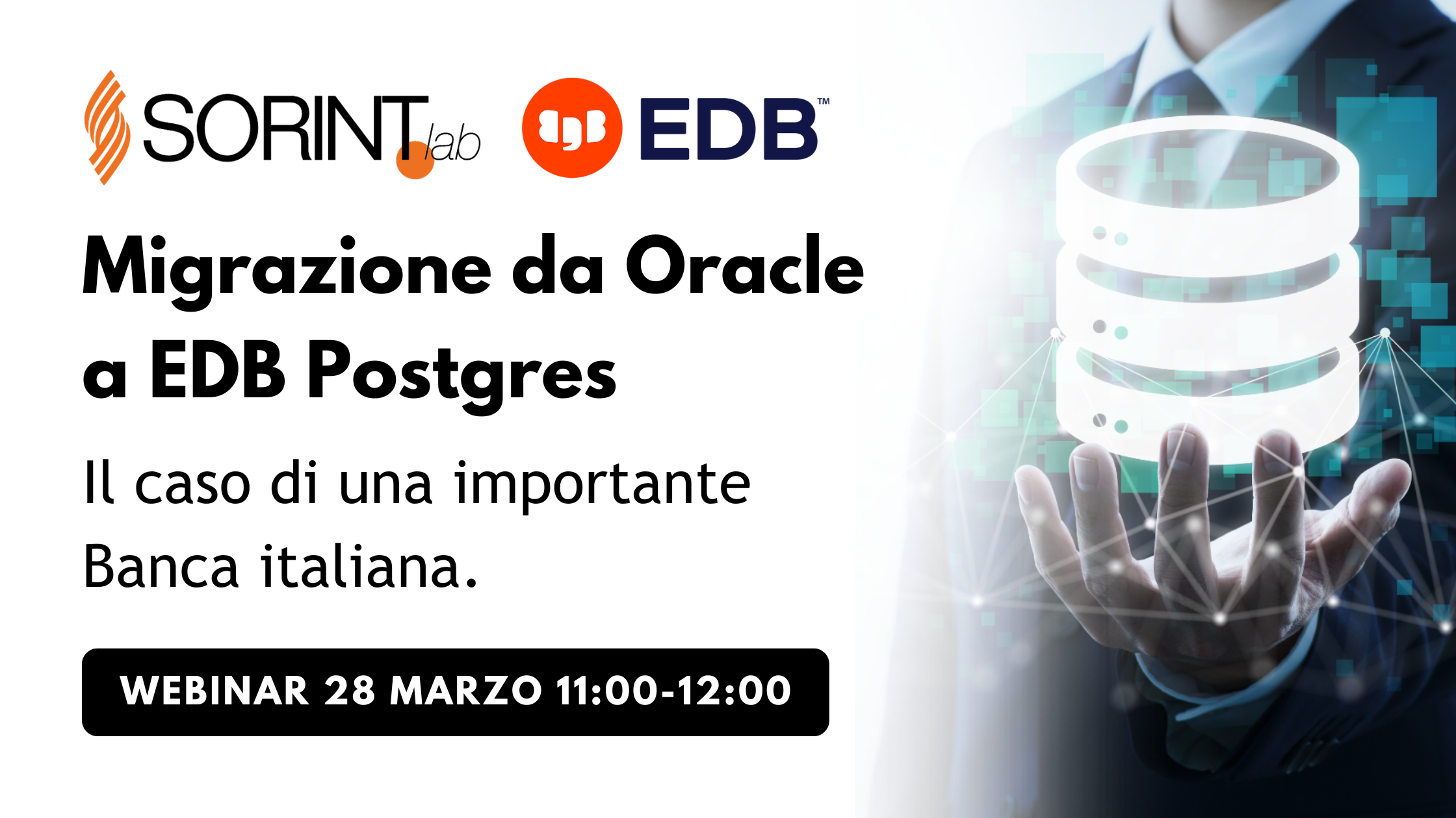 WEBINAR: Migrazione da Oracle a EDB Postgres | 28 marzo ore 11